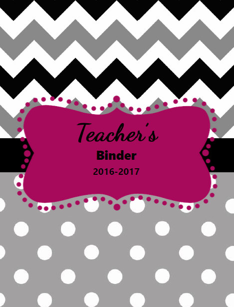 Simplistic Teacher Binder Bundle: Pink, Gray, Black & White - Etsy