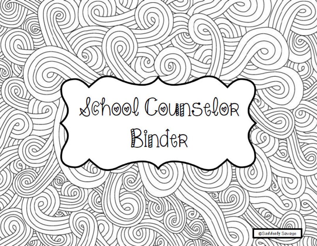 Zentastic School Counselor Binder - Etsy