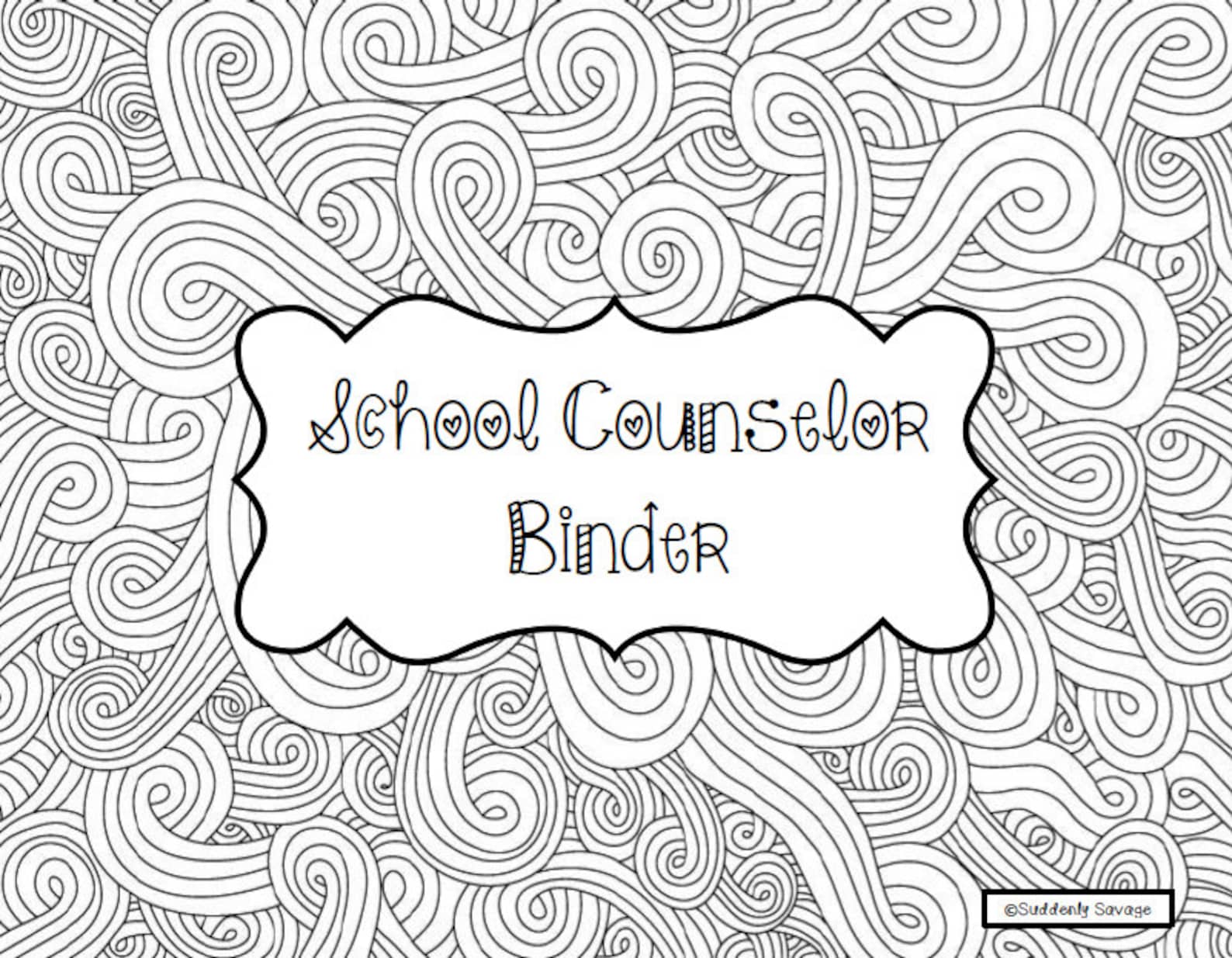 Zentastic School Counselor Binder - Etsy