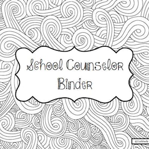 Zentastic School Counselor Binder - Etsy