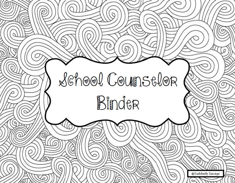 Zentastic School Counselor Binder - Etsy