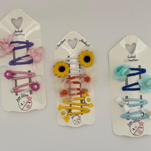 Set of Snap Clips, Small Colorful Hair Clips, Hair Accessories With ...