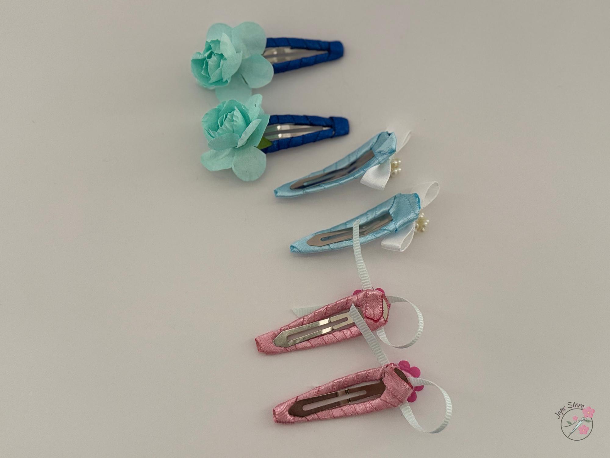 Set of Snap Clips, Small Colorful Hair Clips, Hair Accessories With ...