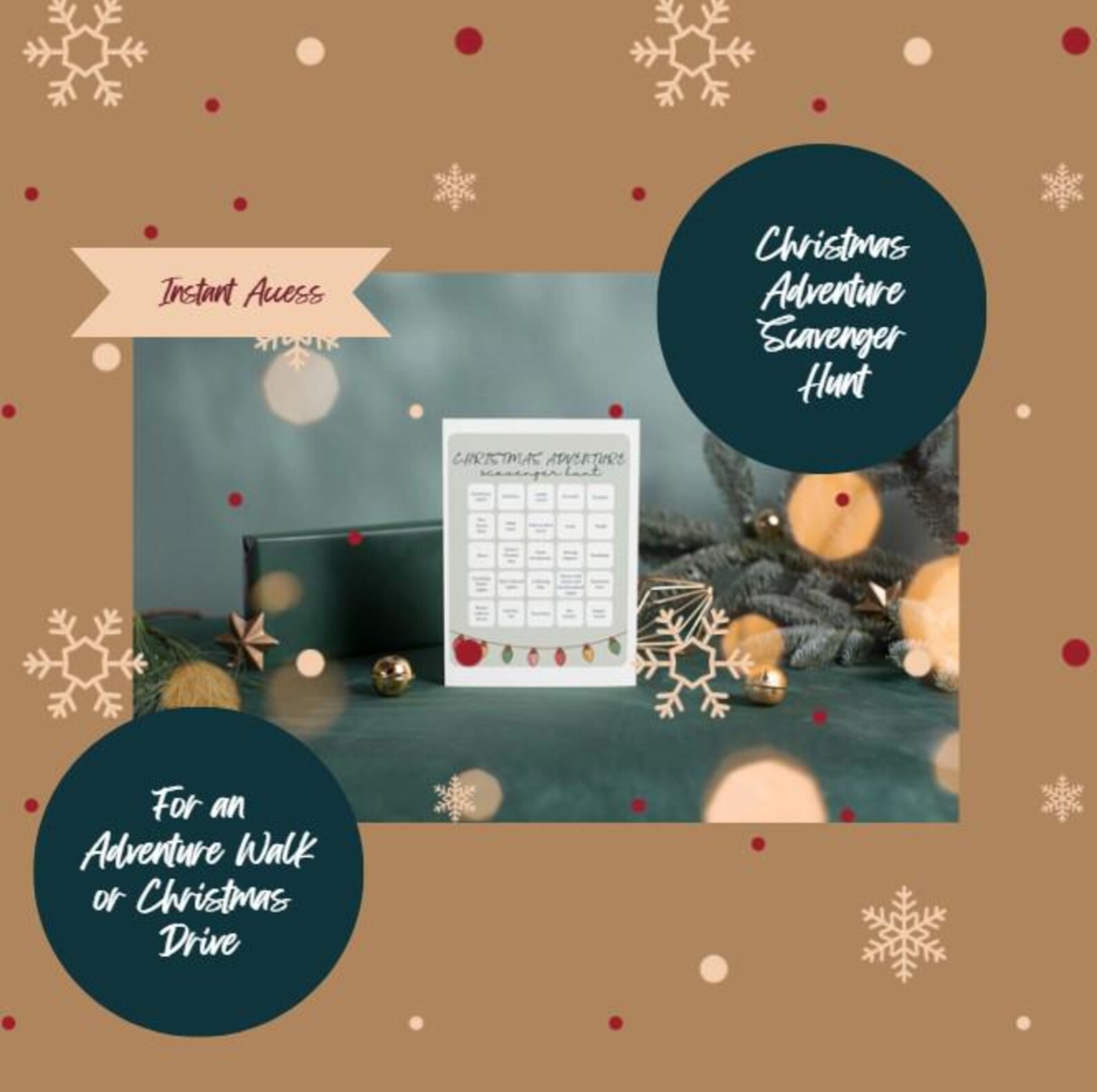 Christmas Scavenger Hunt Printable Holiday Activities Family Christmas ...