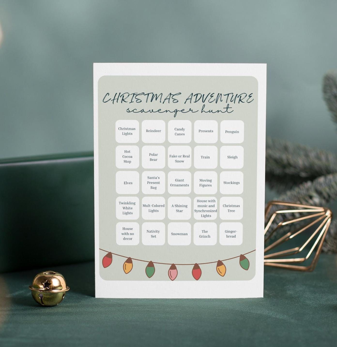 Christmas Scavenger Hunt Printable Holiday Activities Family Christmas ...