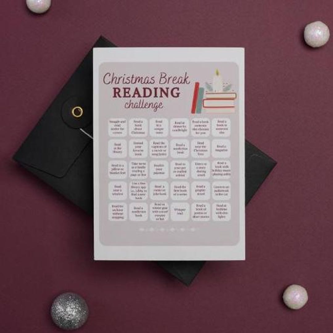 Christmas Reading Challenge Printable Holiday Activities Family ...