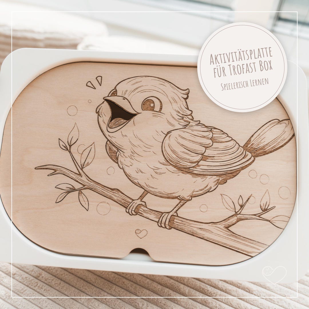 Activity Board for Trofast – Flisat Insert – Trofast Insert – “bird ...