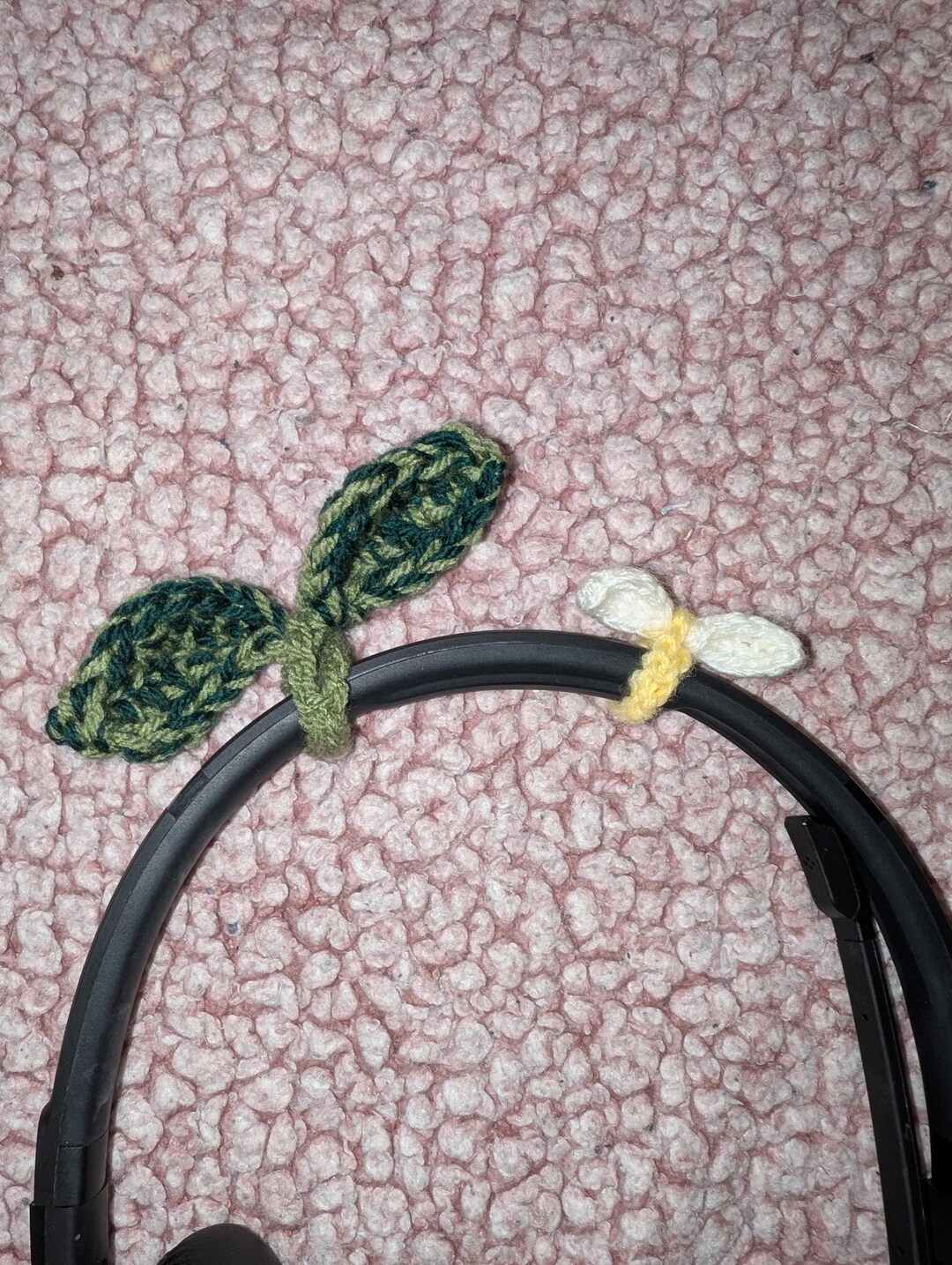 Sprout for Headphones, Headbands or Cable Tidies Handmade Crochet - Etsy