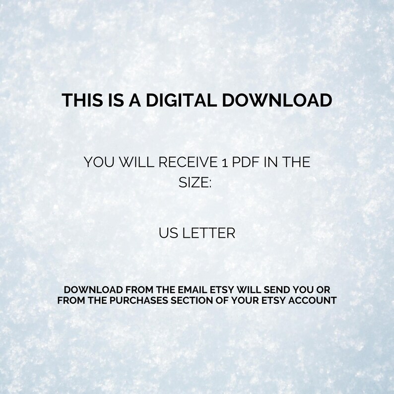 Winter Playdate Cards for Kids: Parent Contact Info (digital Download ...