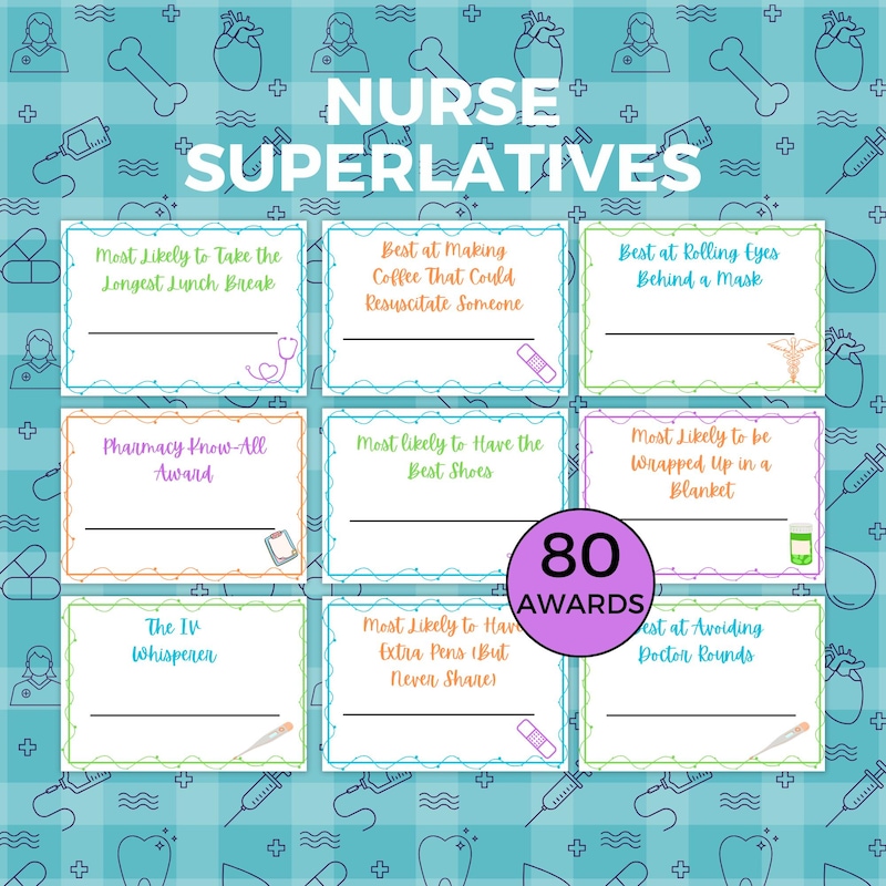 Funny Nurse Awards - Etsy