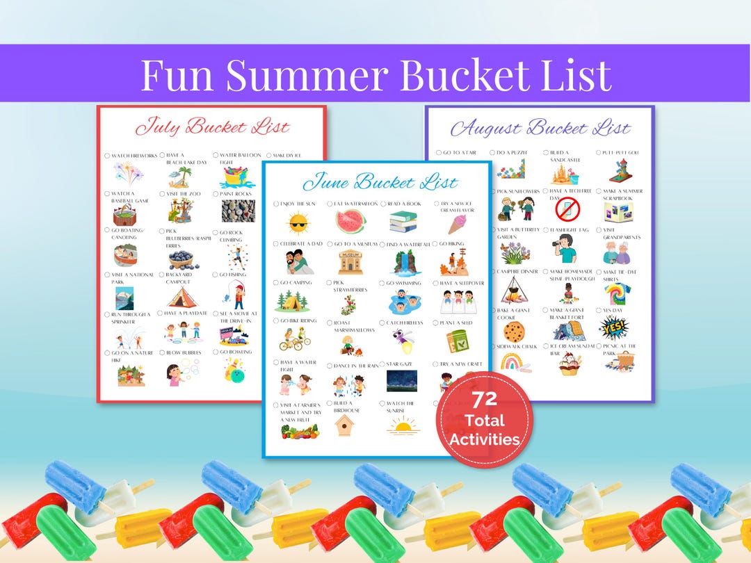 Fun Summer Bucket List, Summer Fun Calendar, Summer Activities Calendar ...