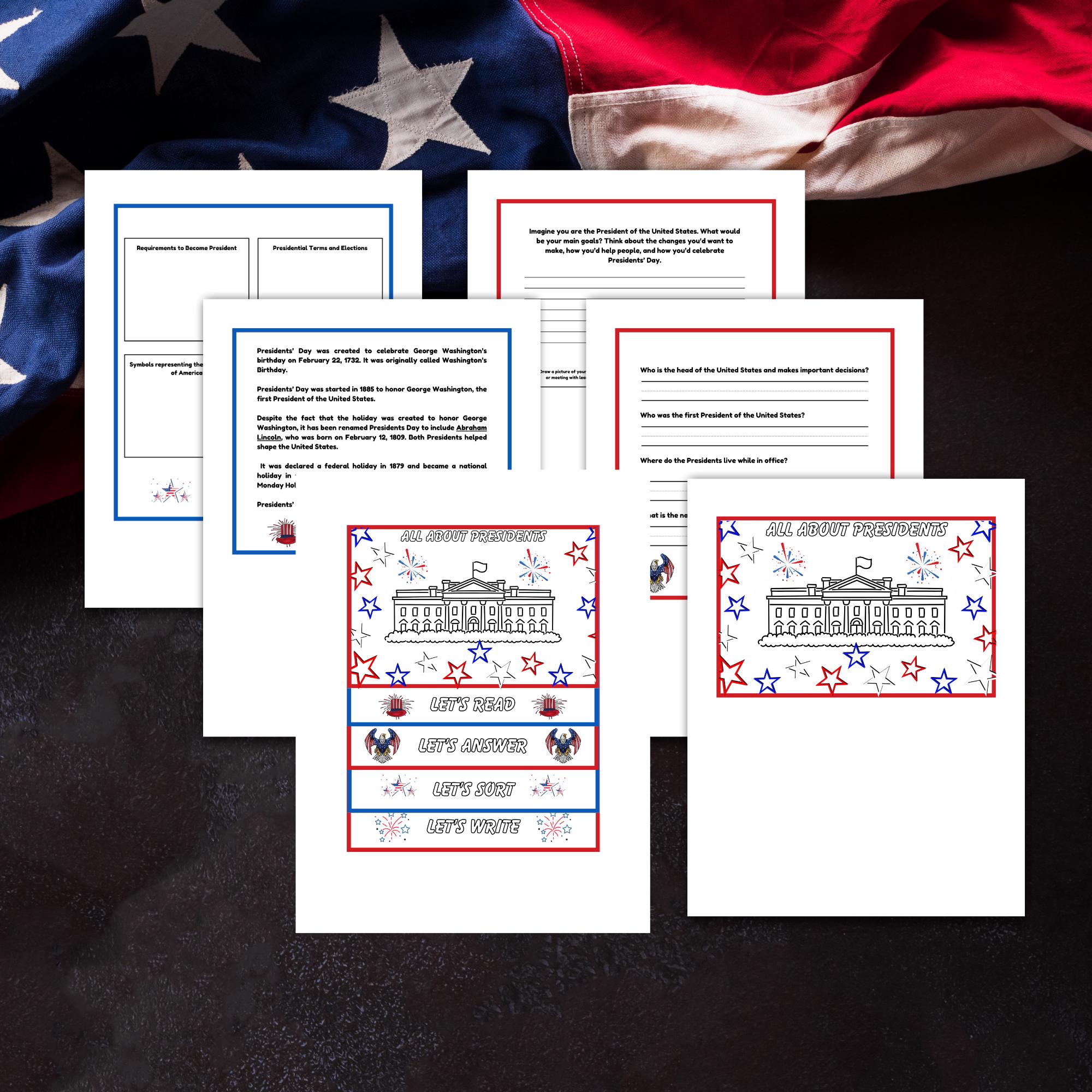 Presidents Day Coloring Pages, Coloring Pages, Presidents Day Craft ...