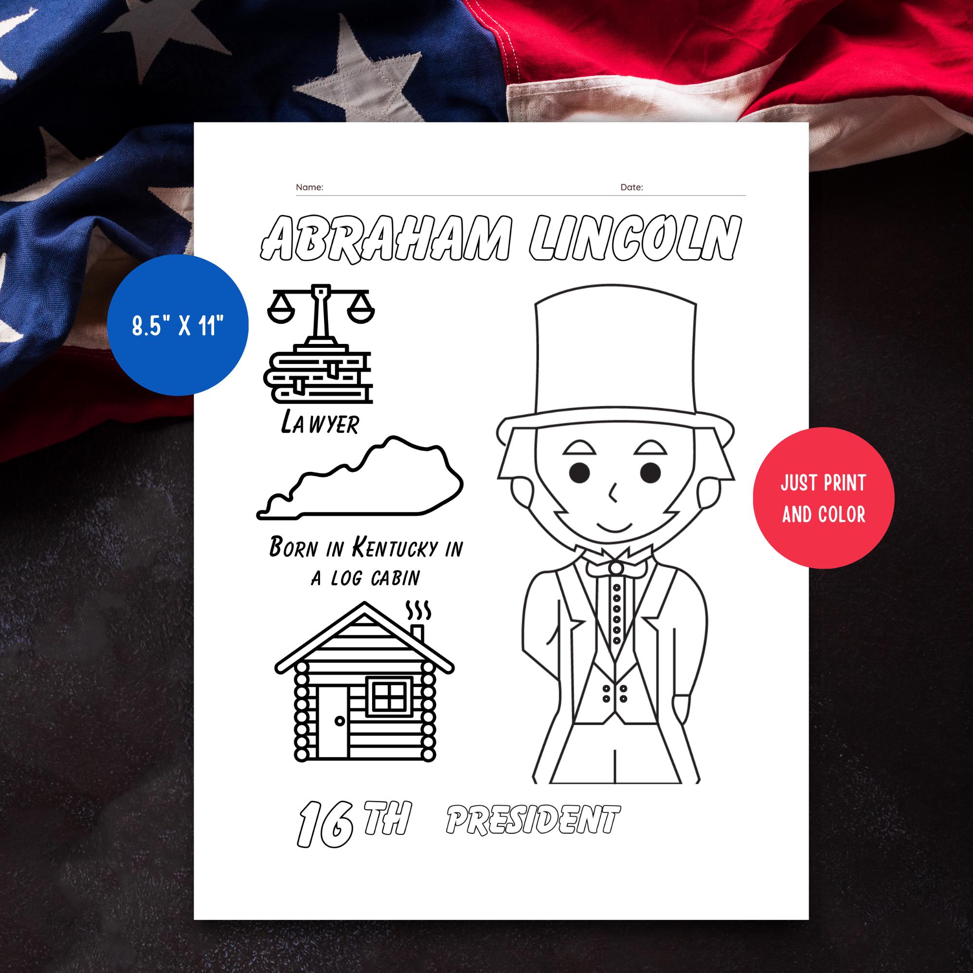 Presidents Day Coloring Pages, Coloring Pages, Presidents Day Craft ...