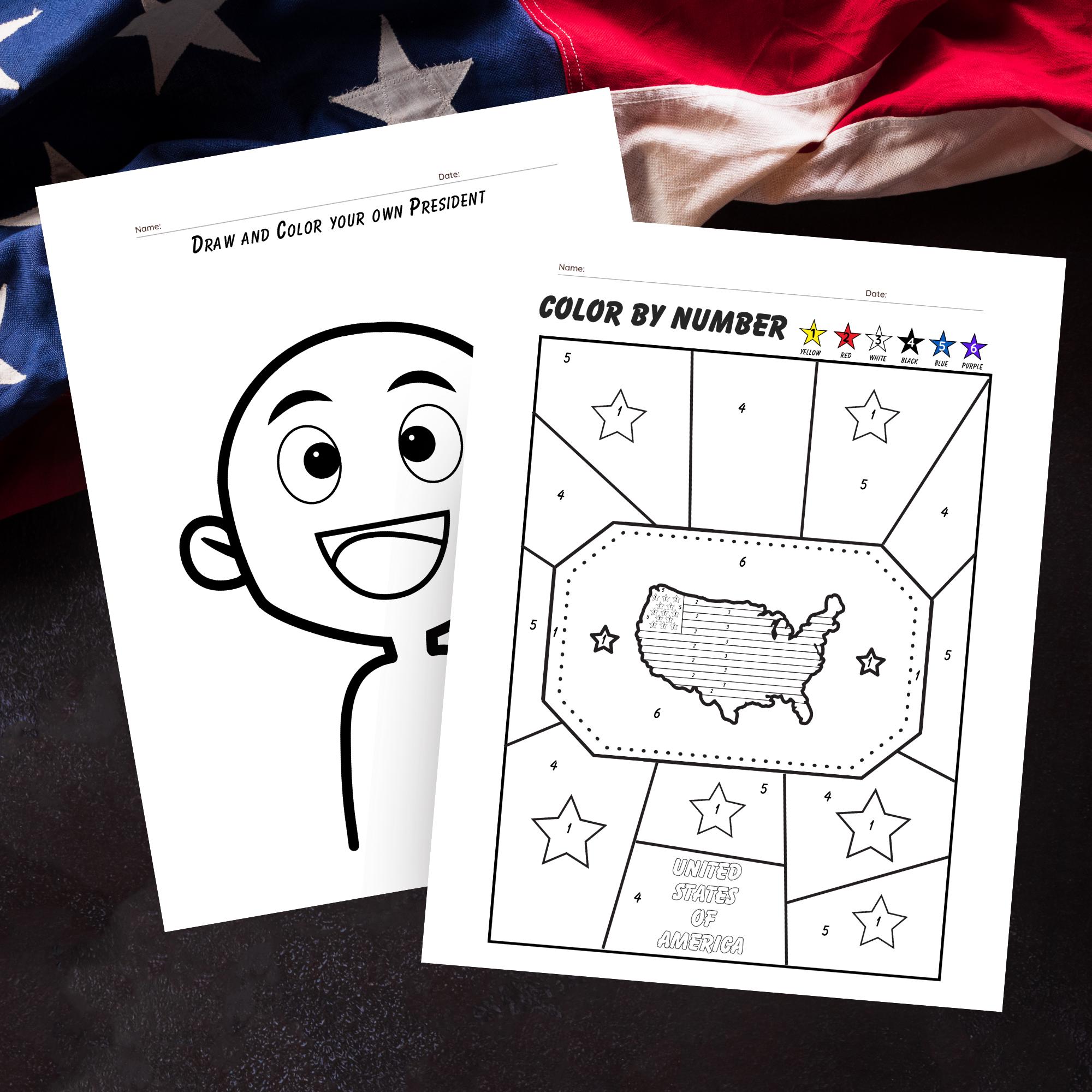 Presidents Day Coloring Pages, Coloring Pages, Presidents Day Craft ...