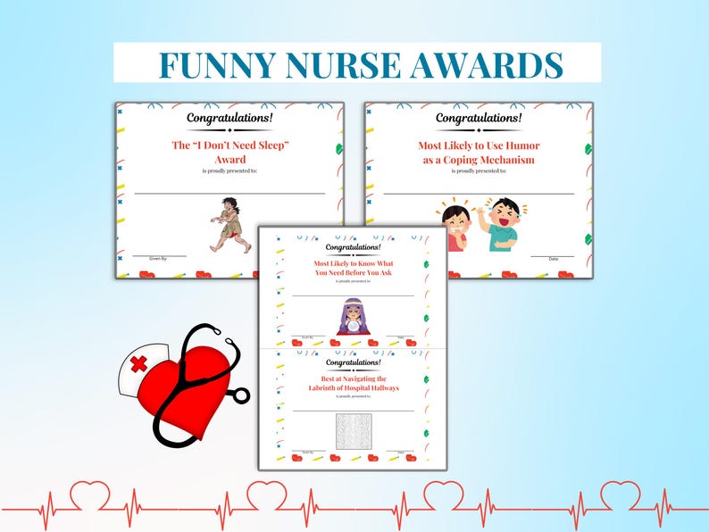 Nurse Superlatives, Nursing Awards Funny, Funny Nurse Awards, Nurses ...
