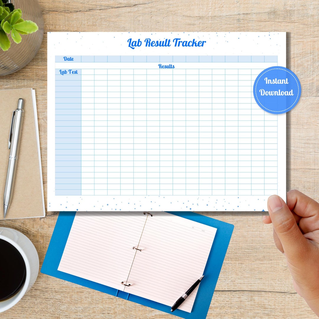 Lab Results Tracker, Lab Result Tracker, Lab Tracker, Medical Tracker ...