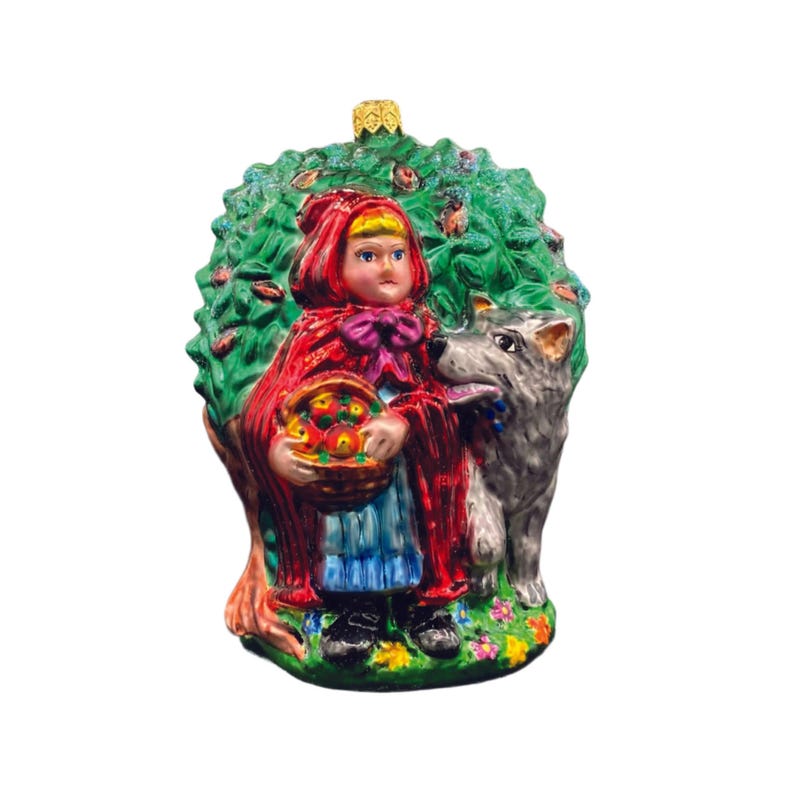 Christopher Radko, Little Red Riding Hood and Big Bad Wolf - Etsy
