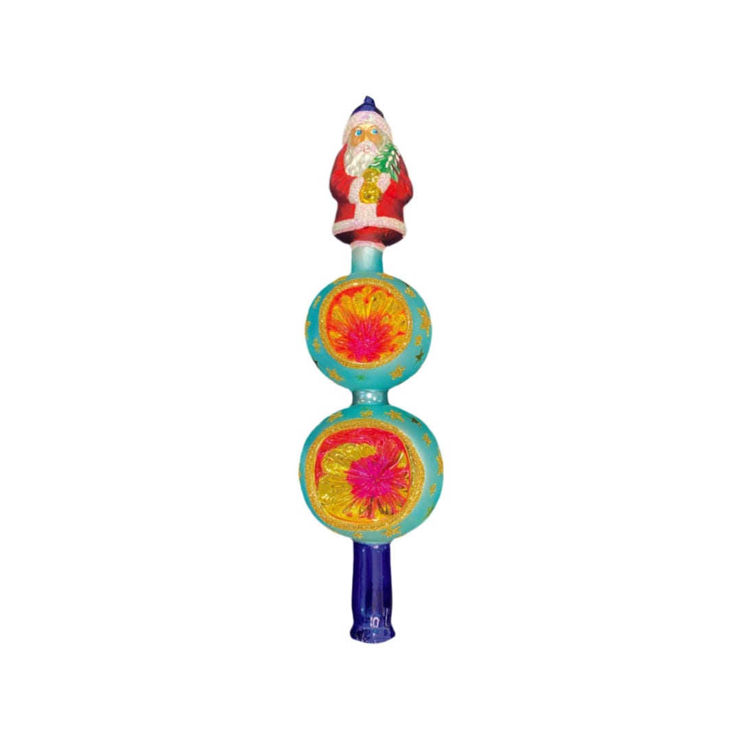 Christopher Radko, Twilight Santa Finial - Etsy
