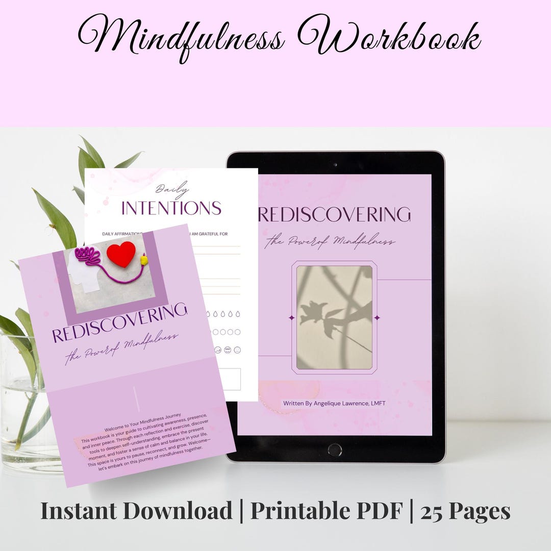 Mindfulness Workbook: Guided Exercises & Grounding Tools (PDF) - Etsy