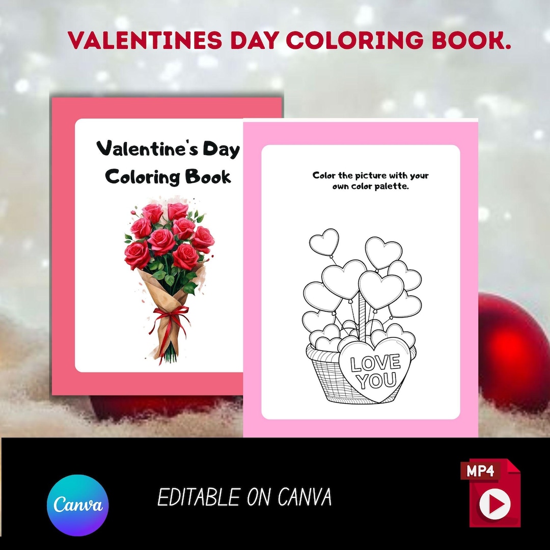 Valentine’s Day Coloring Book | Printable Valentine Coloring Pages ...