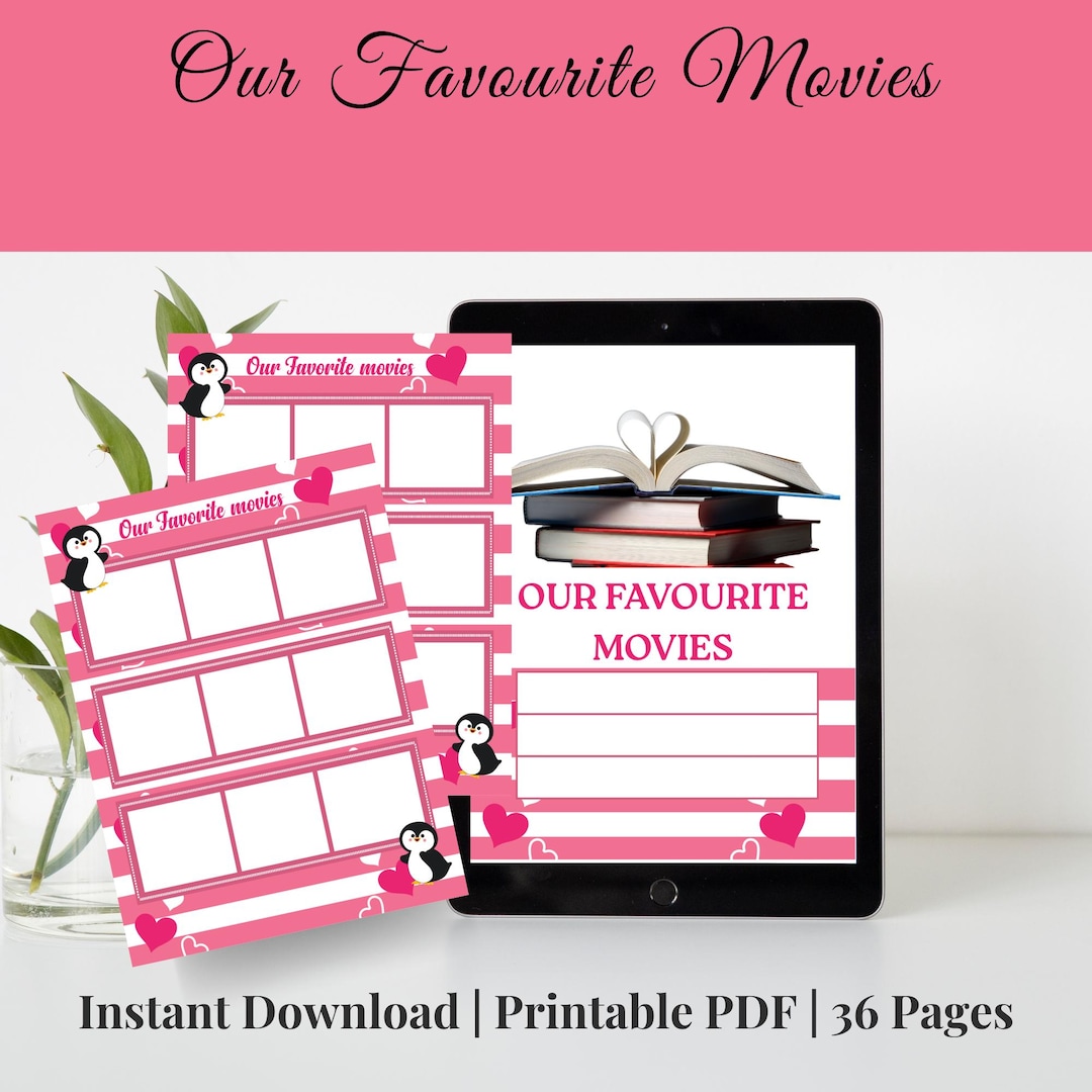 Couples Movie Journal: Date Night Memory Book (instant Download PDF) - Etsy
