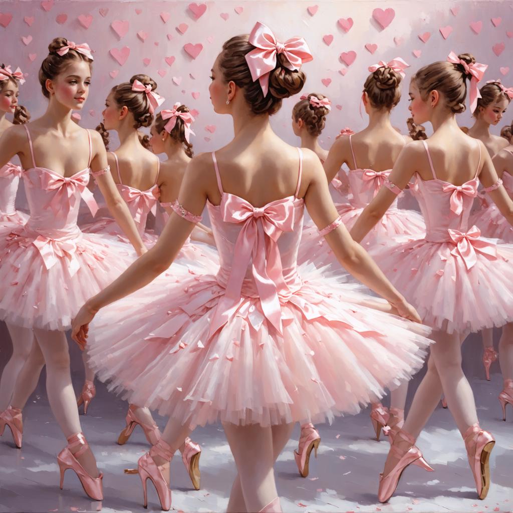 Feminine Cute Coquette Ballerinas PNG and Prints. Wall Decor Bundle ...