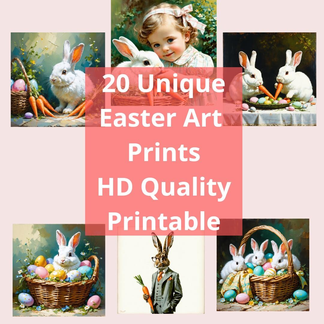 Easter Printable Wall Art | Set of 20 | Easter Exclusive 2025 ...