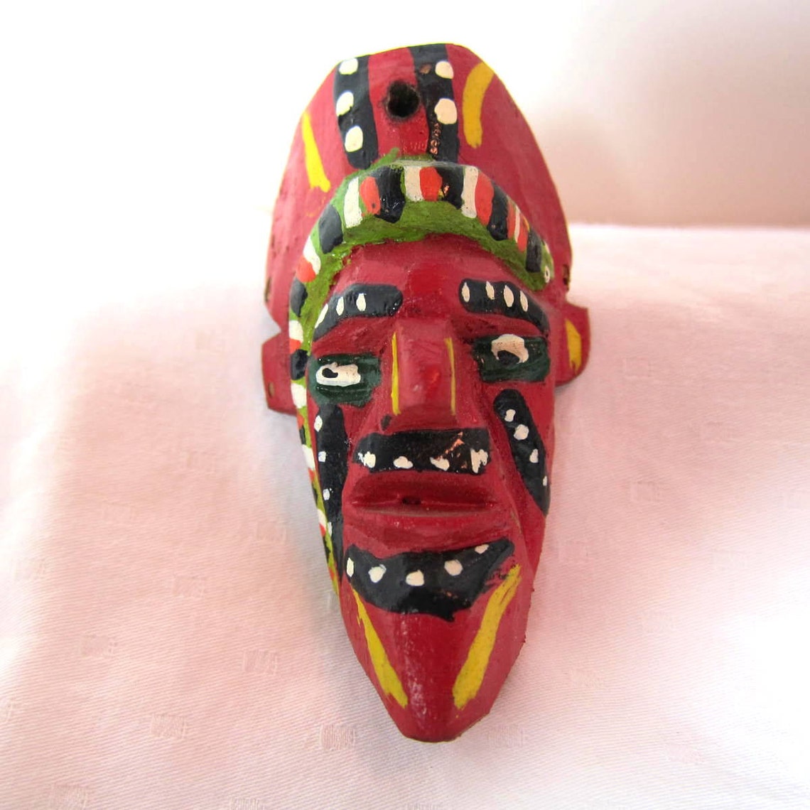 Vintage Set of Three Hand Made, Carved and Painted Wooden Miniature ...