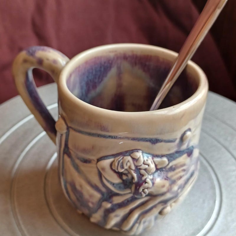 Carved Ceramic Mug - Etsy