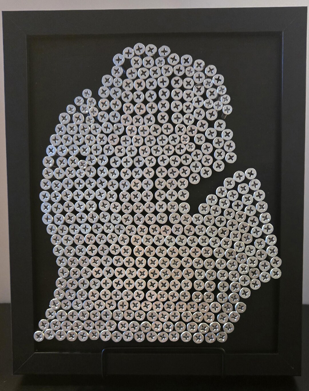 Handcrafted State of Michigan Screw Art Unique Industrial Metal Wall ...