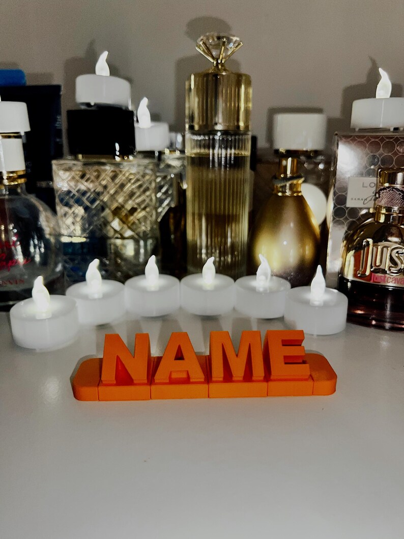 Personalised Desk Plaque 3D Printed | Custom Wording, Office Accessory ...
