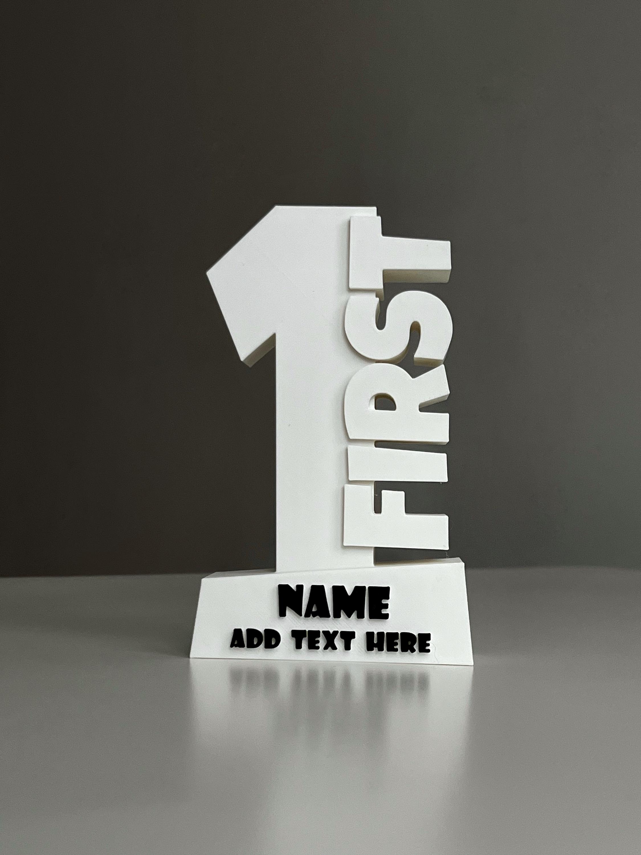 Personalized 3D Trophy: Custom Award for Achievements, Comedy, Events ...