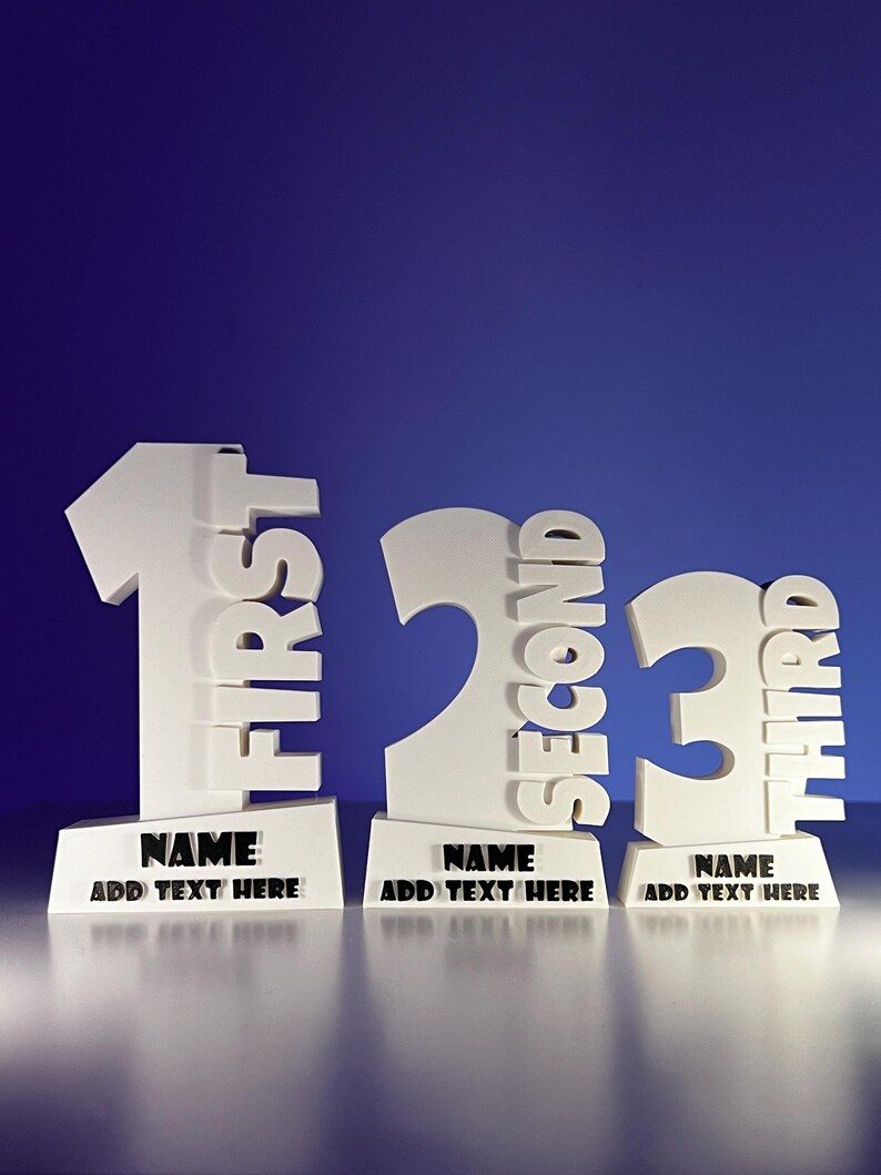 New Personalized 3D Trophy: Custom Award for Achievements, Comedy ...