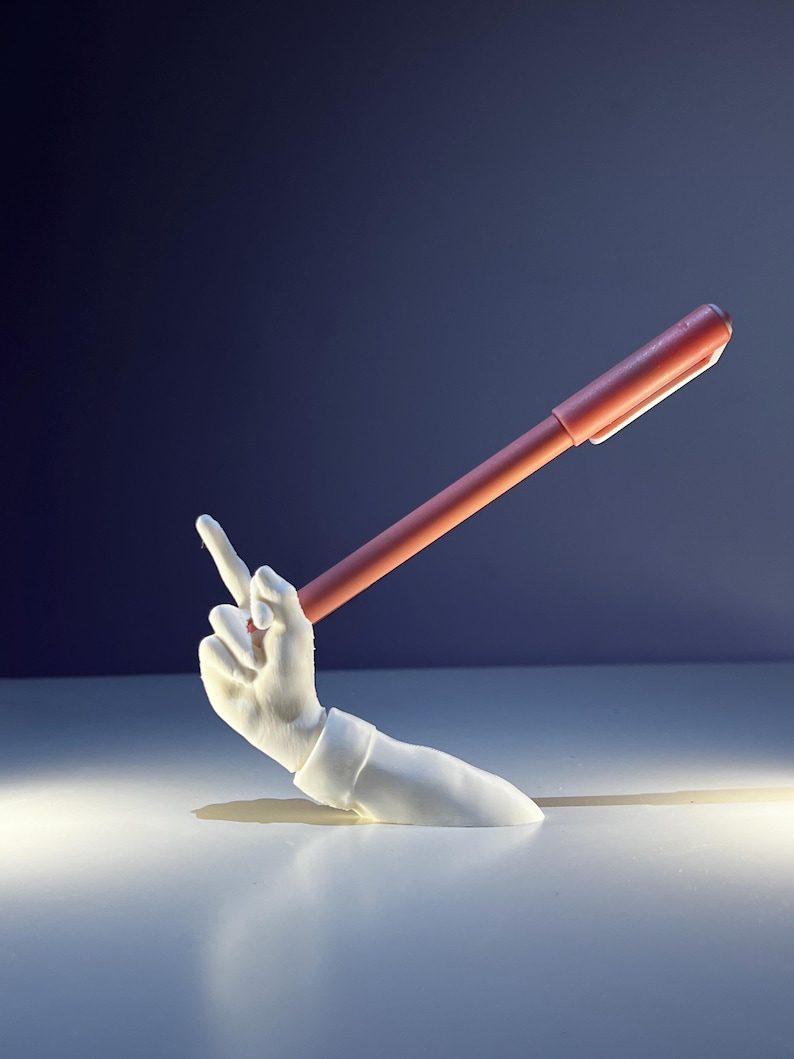 Middle Finger Pen Holder | Desk Decor | Pencil Holder | Desk Storage ...