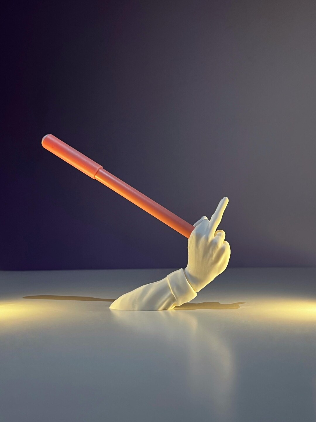 Middle Finger Pen Holder Desk Decor Pencil Holder Desk Storage Art ...