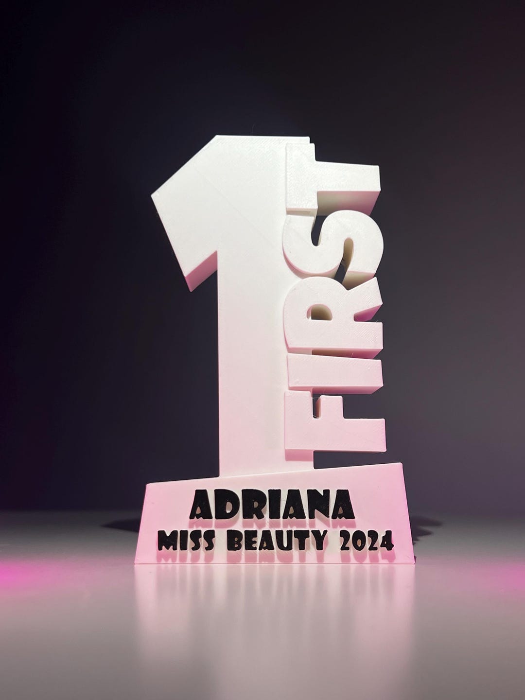 Personalised 3D Trophy: Custom Award for Achievements, Comedy, Events ...