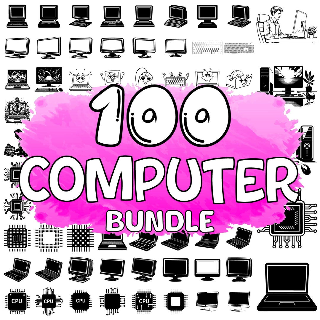 Computer SVG Bundle ~ Laptop SVG ~ Desktop SVG ~ Moniter Svg ~ Computer ...
