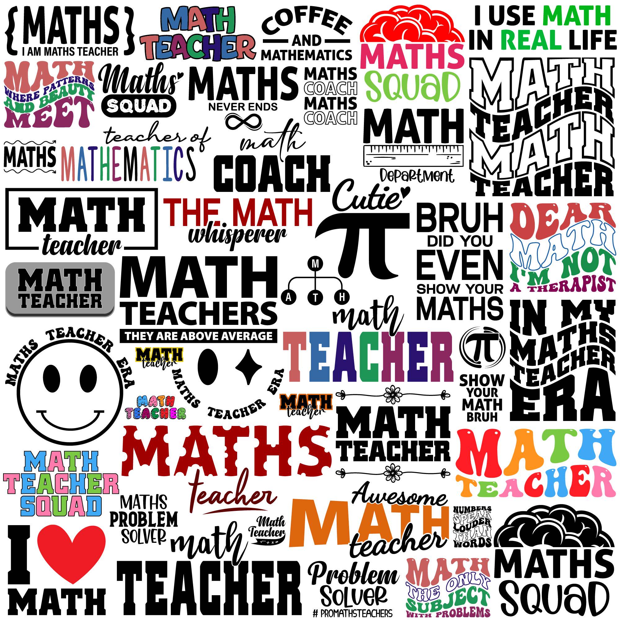 Math SVG PNG Bundle, Math Teacher SVG Bundle, Math Student Svg Bundle ...