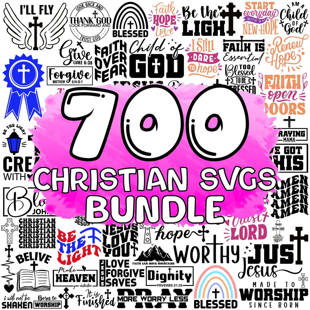 Christian SVG Bundle, Christian SVG, Religious Svg, Faith Svg, God Svg ...