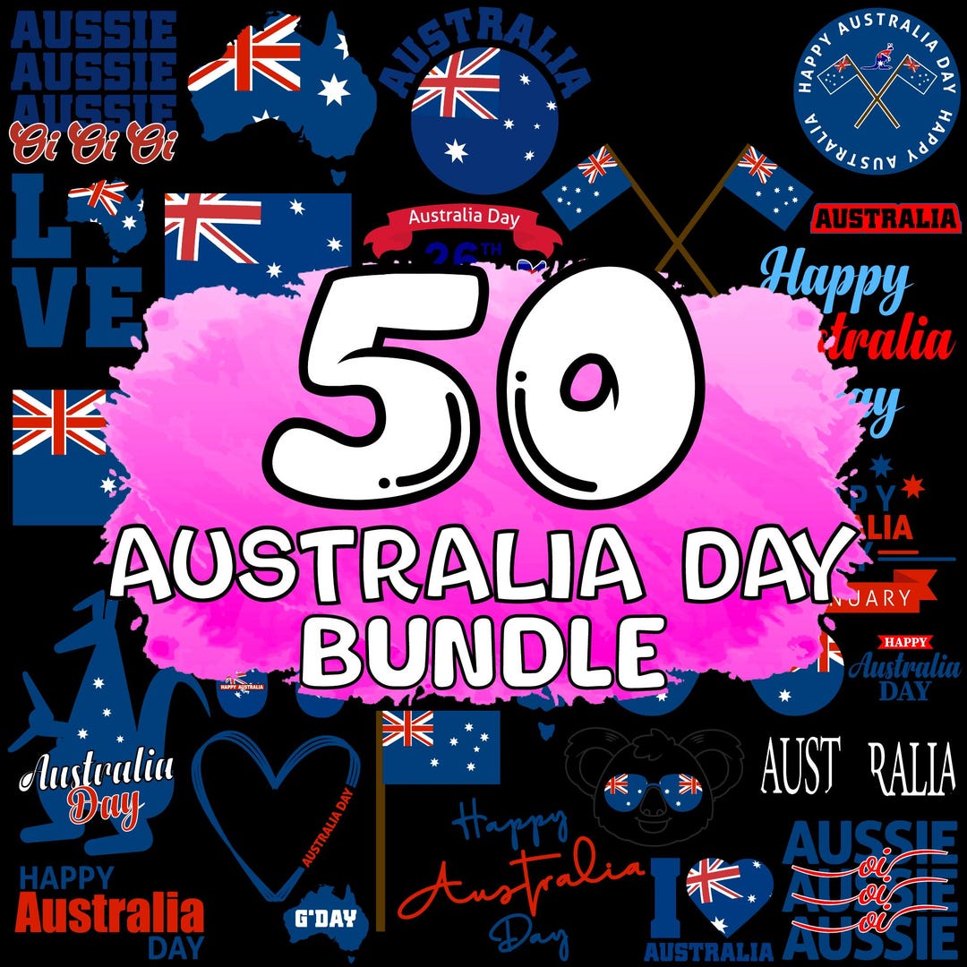 Happy Australia Day SVG Bundle, Australia Flag SVG, Australia Day SVG ...
