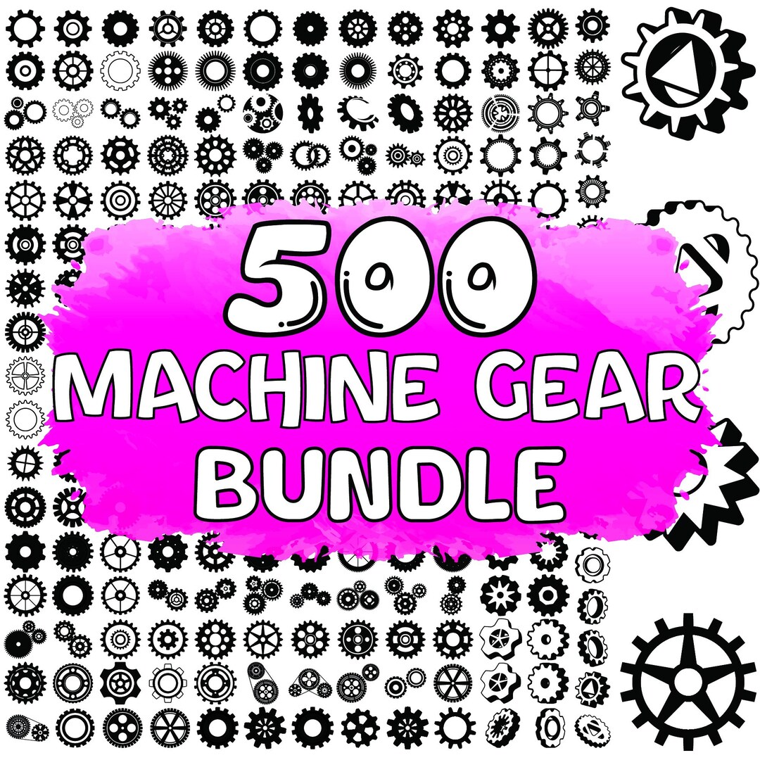 Gear SVG Bundle: Mechanical Cogs, Laser Cut Files (digital Download) - Etsy