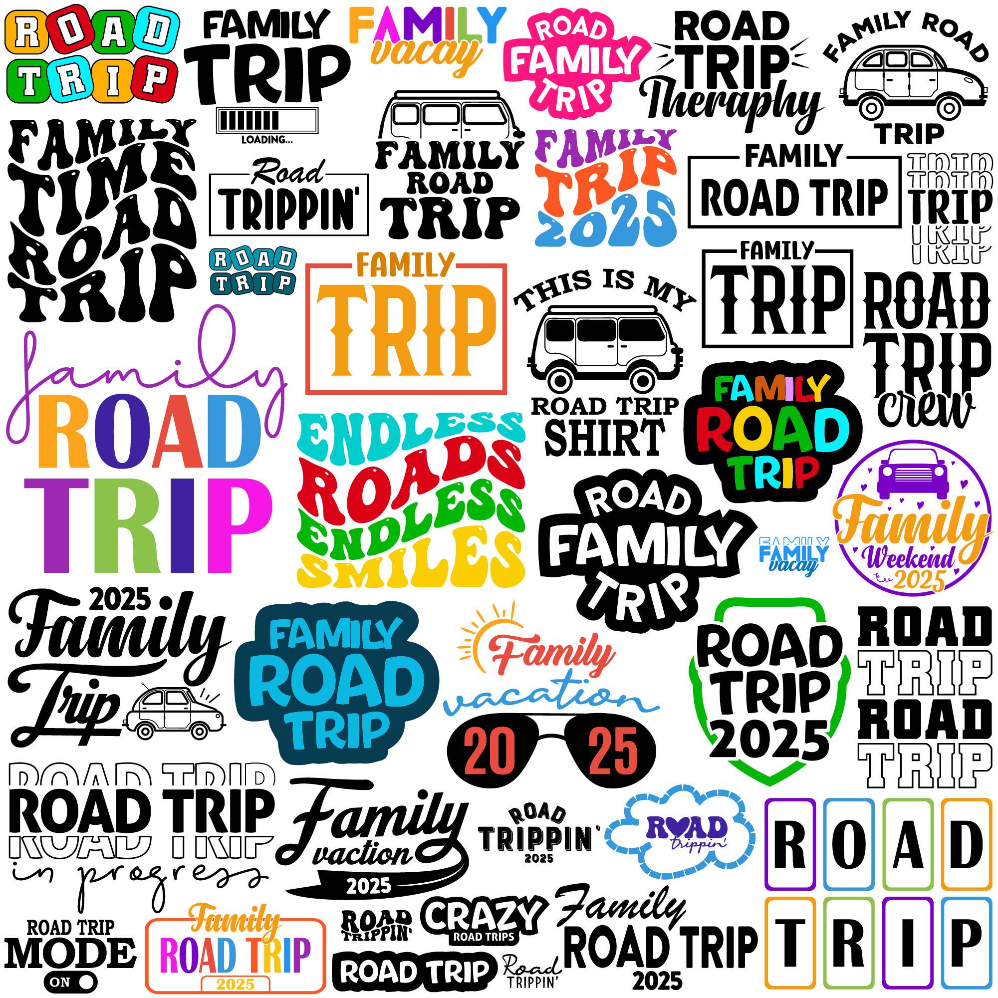 Family Road Trip SVG Bundle: 300+ Designs, Cut Files (digital Download ...