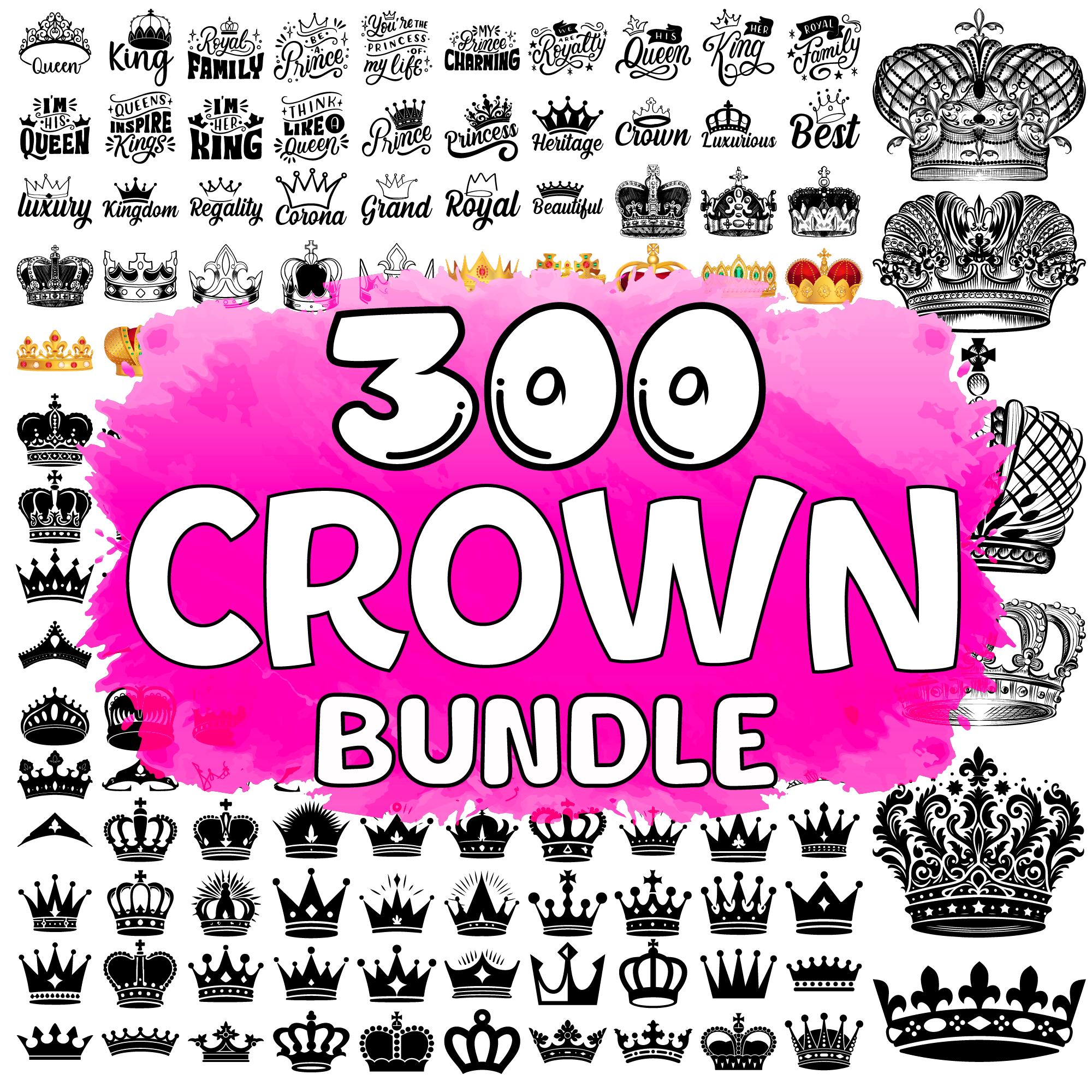 Crown SVG, Crown Royal SVG Bundle, King Crown SVG, Crown Check Svg ...