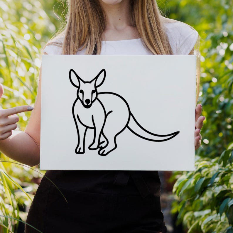 Kangaroo SVG Bundle: Australia Animal Clipart (digital Download) - Etsy ...