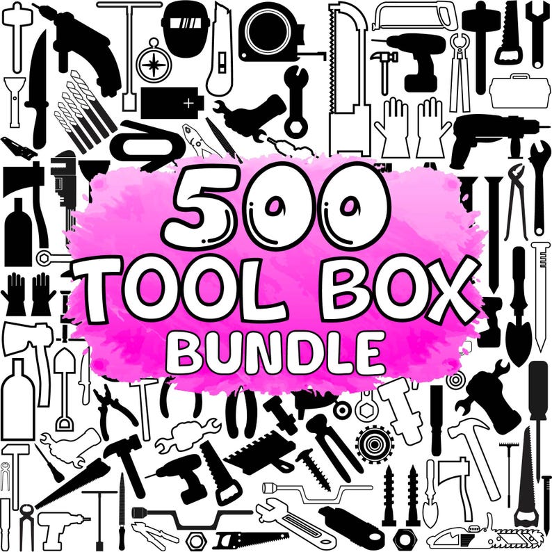 Tools SVG Bundle, Tool Box SVG Bundle, Mechanic Tools SVG, Tools Monogram, Carpenter Svg ...