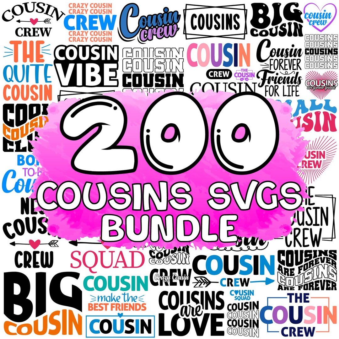 Cousin SVG Bundle: Crew & Squad Designs (digital Download) - Etsy