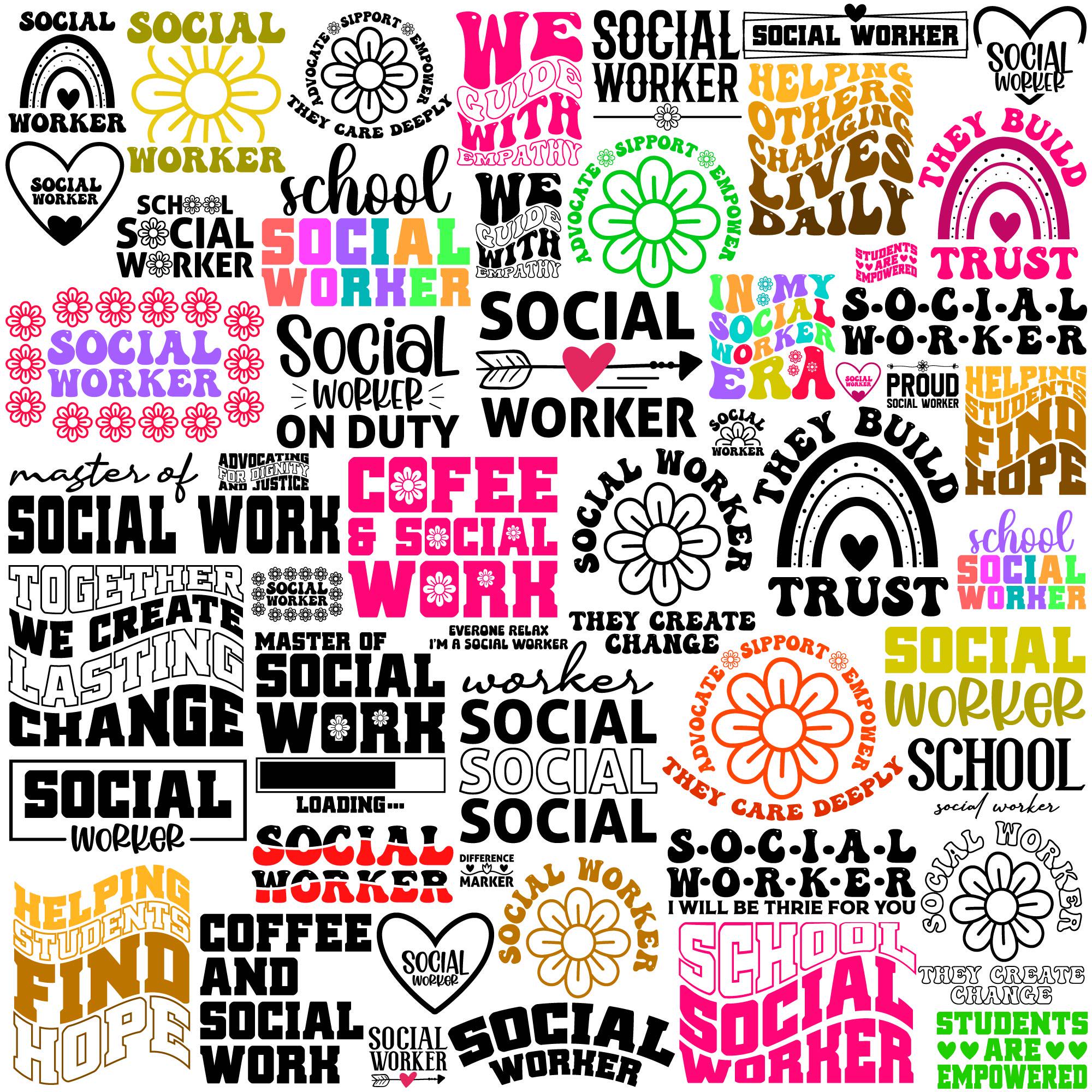Social Worker SVG Bundle, Social Worker PNG, Funny Social Work SVG ...