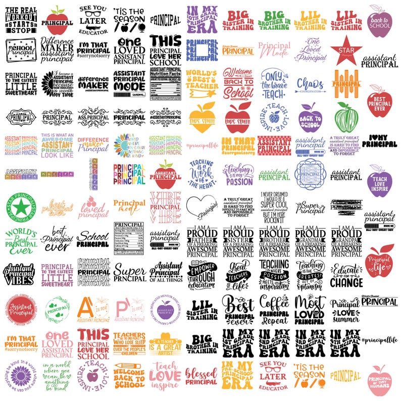 Principal SVG, Principal SVG Bundle, Assistant Principal PNG, School ...