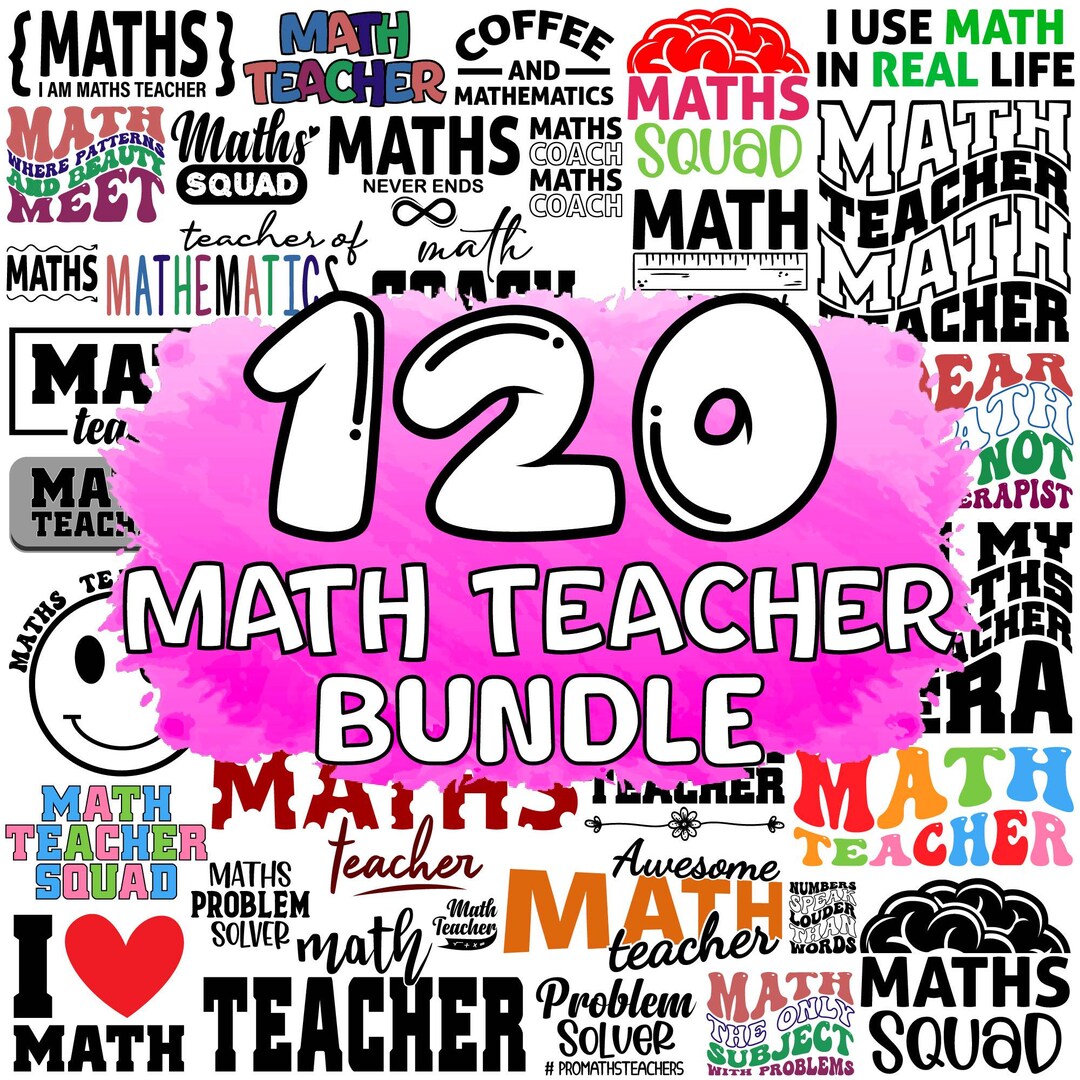 Math SVG PNG Bundle, Math Teacher SVG Bundle, Math Student Svg Bundle ...