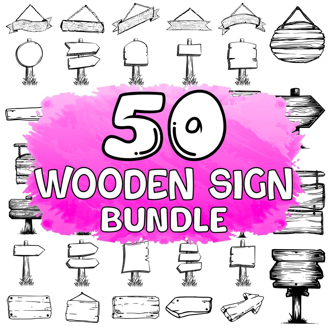 Wood Sign, Wood Sign SVG PNG Bundle, Rustic Wood Sign Svg, Circle Wood ...